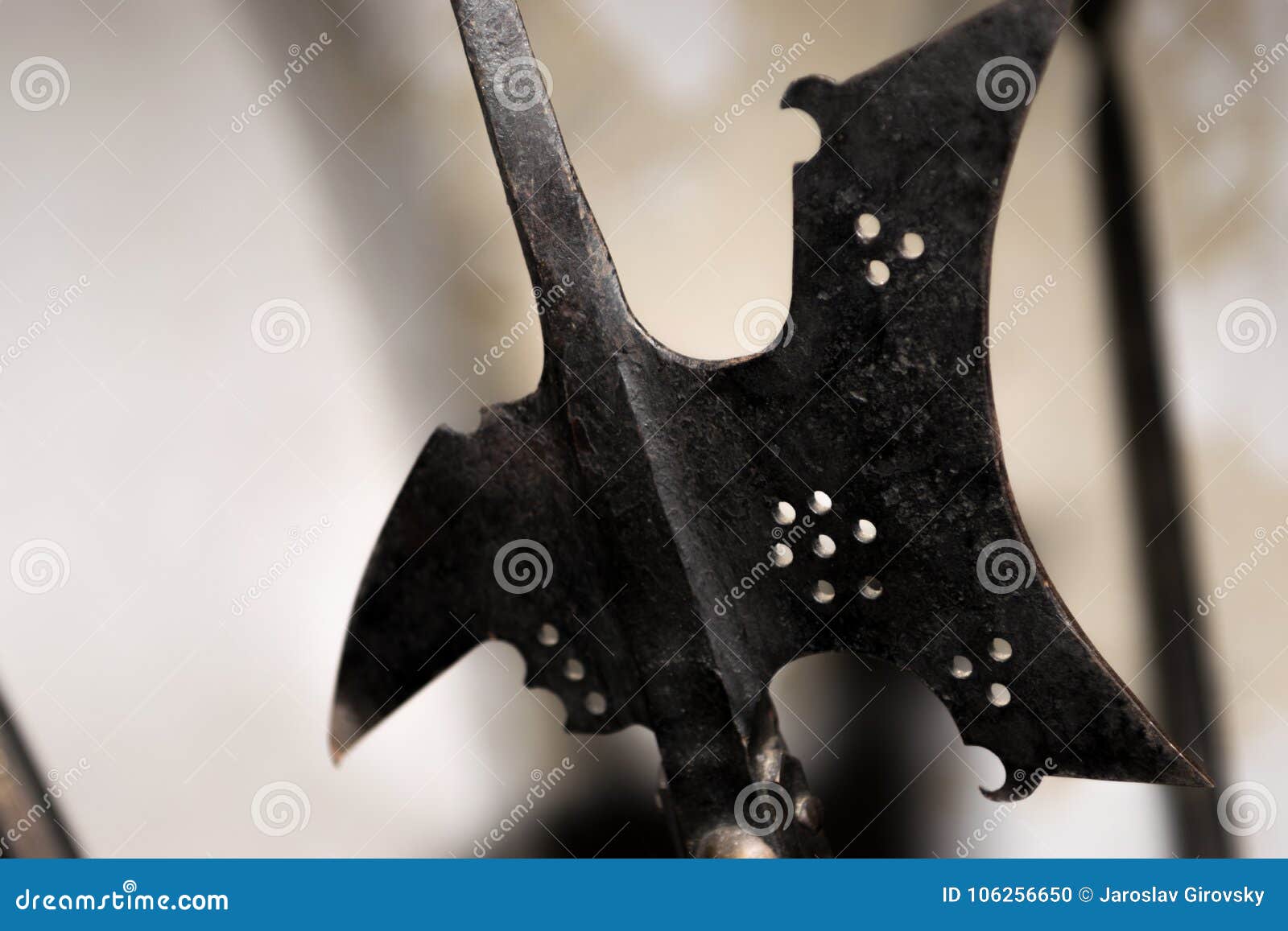 Medieval halberd stock photo. Image of orava, heavy - 106256650