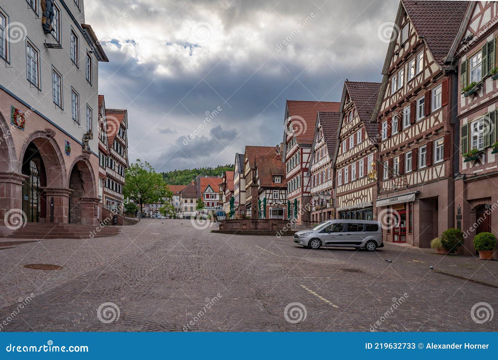 Medieval Half Timber House in Black Forest Town Editorial Stock Photo ...
