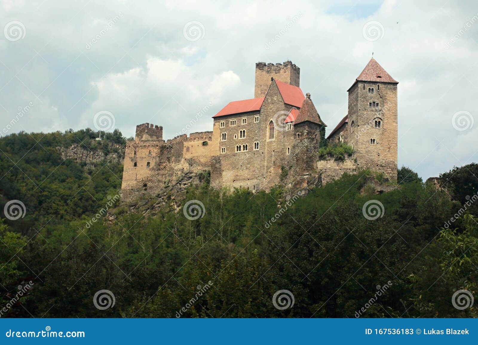 Hardegg castle stock image. Image of wood, rock, forest - 167536183