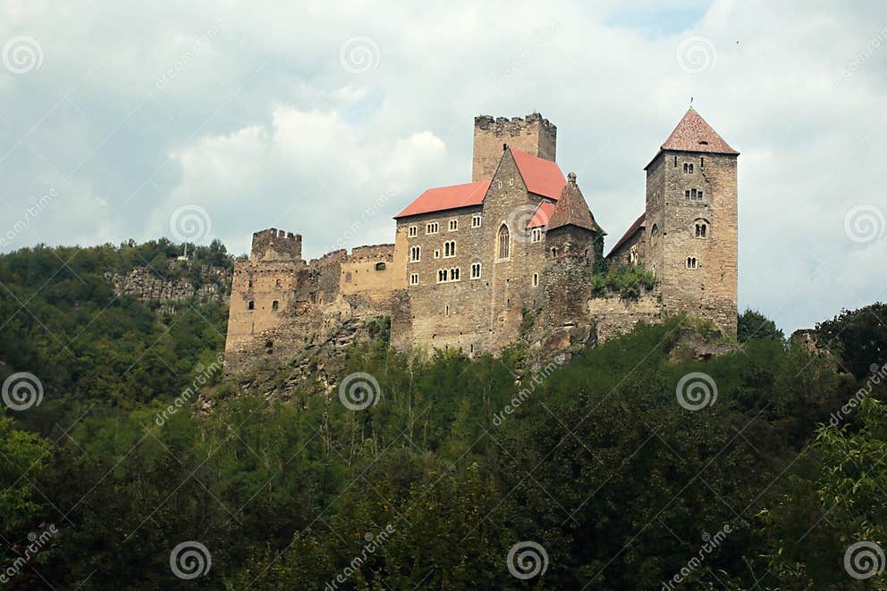 Hardegg castle stock image. Image of wood, rock, forest - 167536183