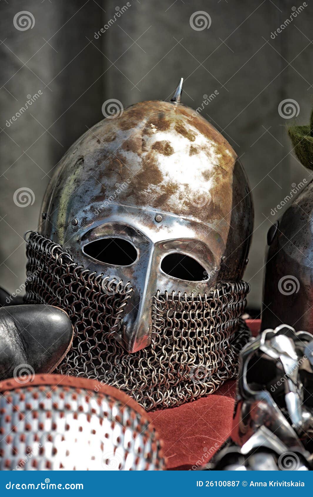 Medieval helmet stock image. Image of durable, armament - 26100887
