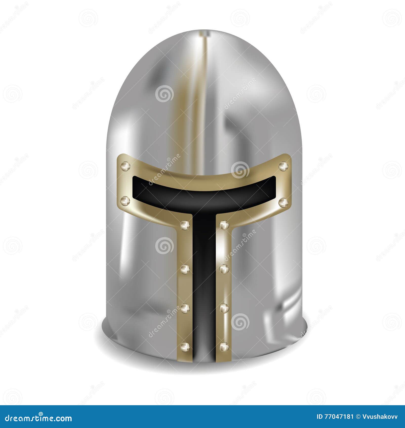 Medieval Helmet for Head Protection Stock Vector - Illustration of ...