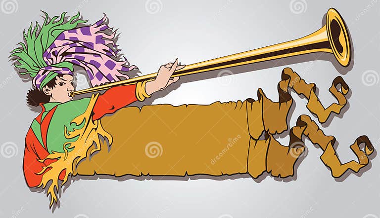 Medieval herald stock vector. Illustration of antique - 11296374