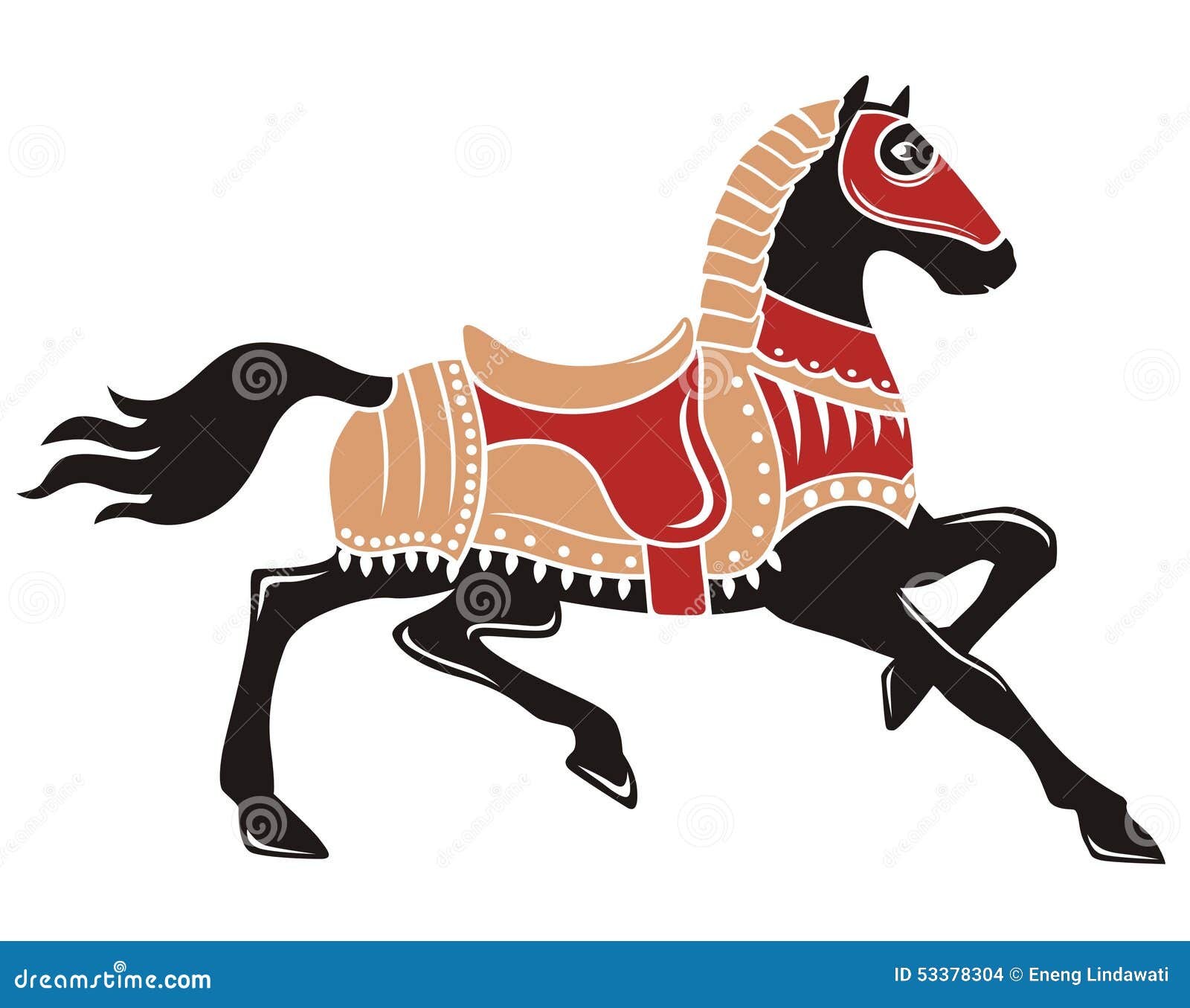 Six Medieval Horse Crests, Featuring Stylized Horse Head Shield ...