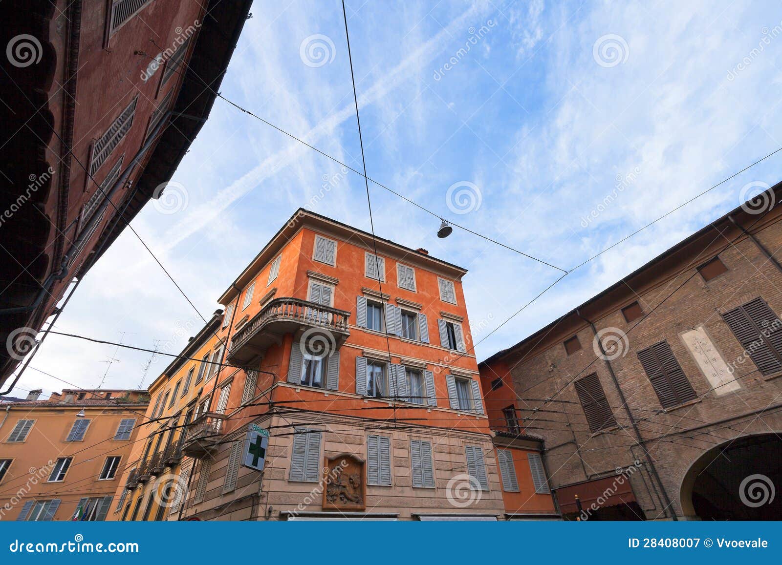 Medieval Houses in Modena, Italy Stock Image - Image of historical ...