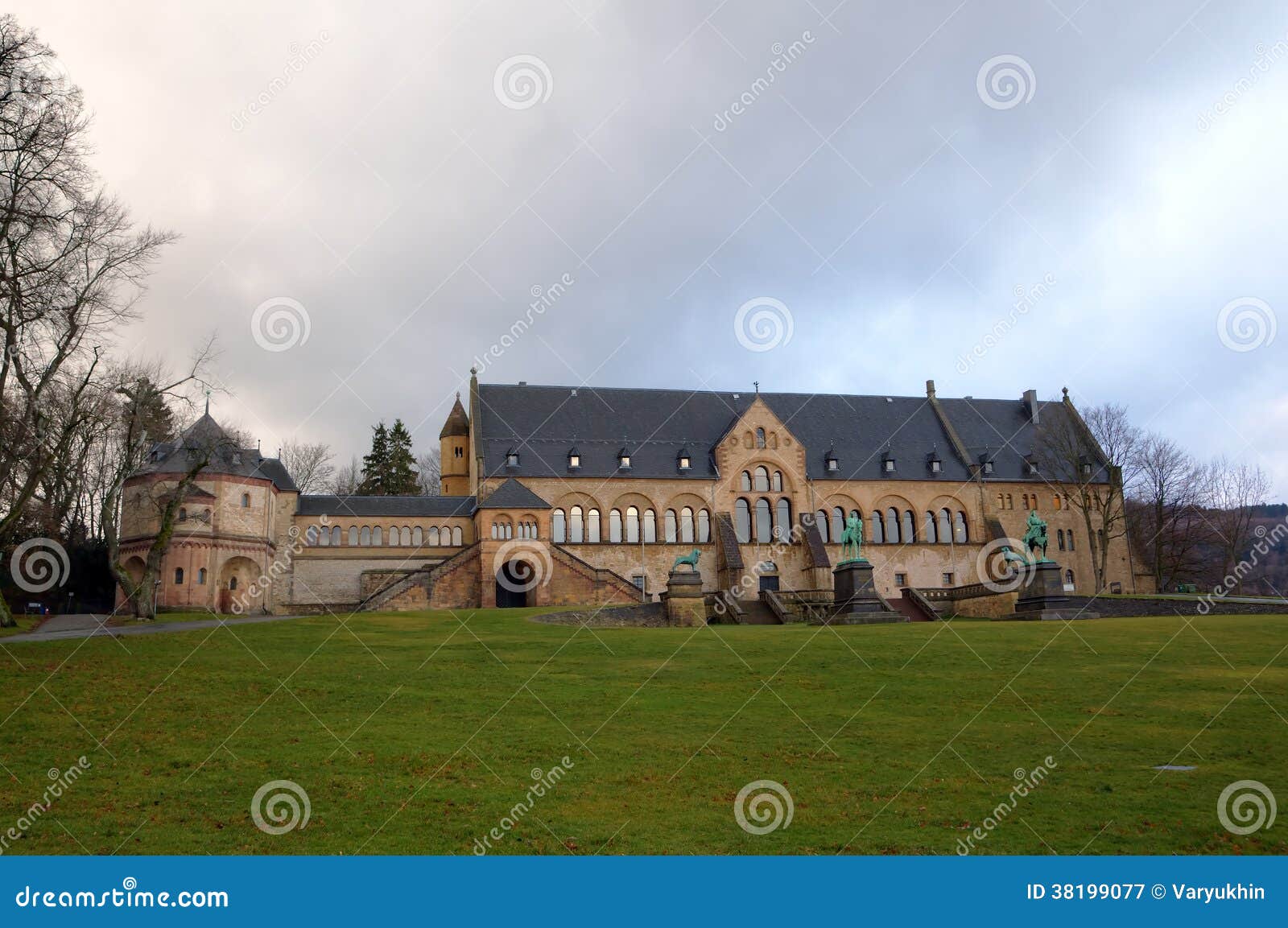 Medieval Imperial Palace (Kaiserpfalz) in Goslar Stock Image - Image of ...