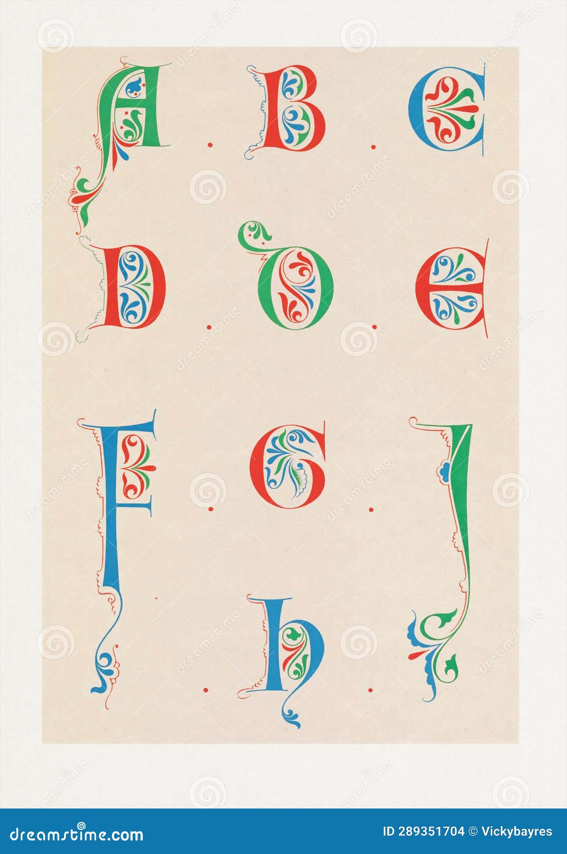 Medieval-inspired Stencil Alphabet Stock Illustration - Illustration of ...