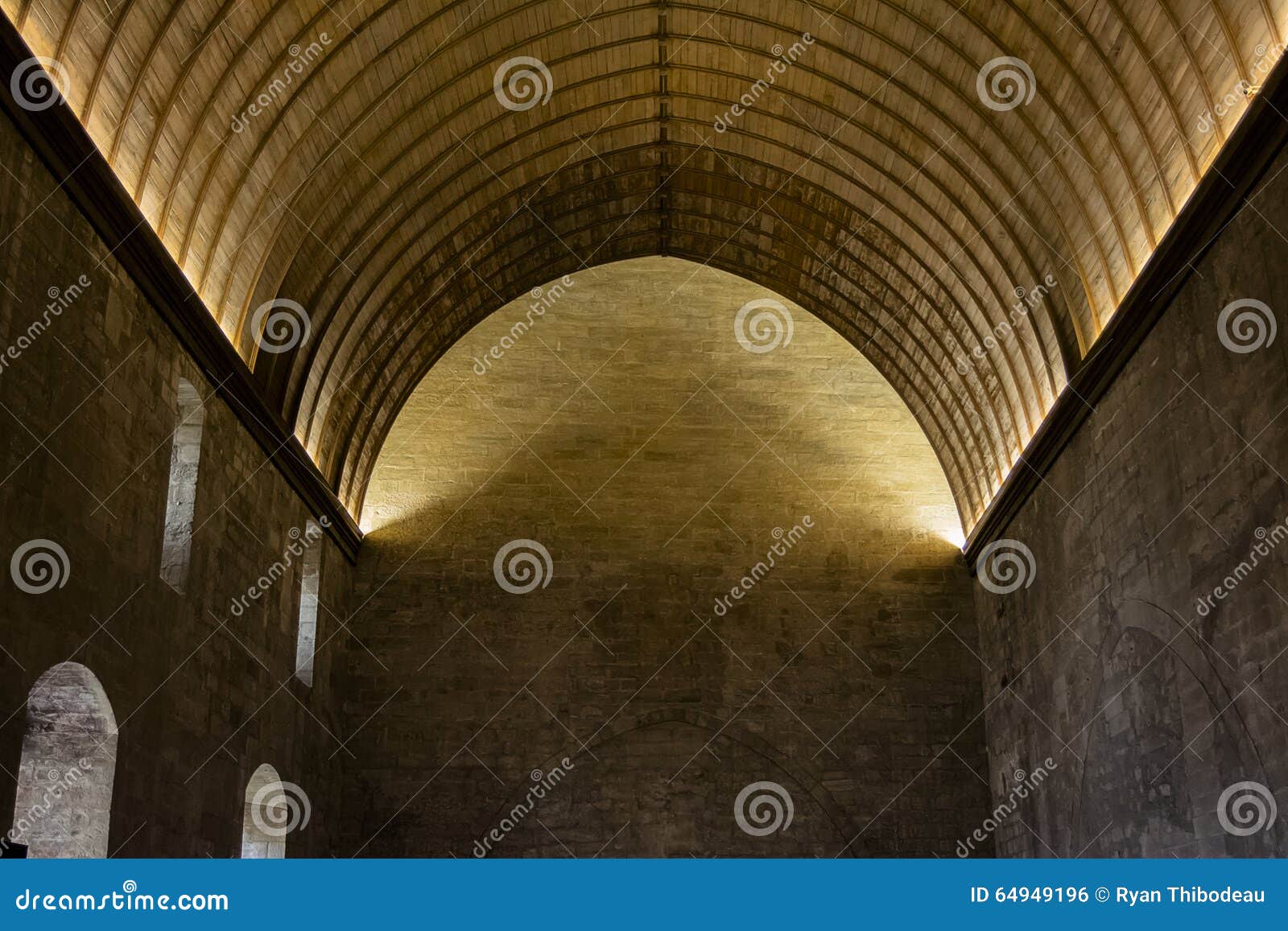 Medieval Interior Vault stock photo. Image of corridor - 64949196