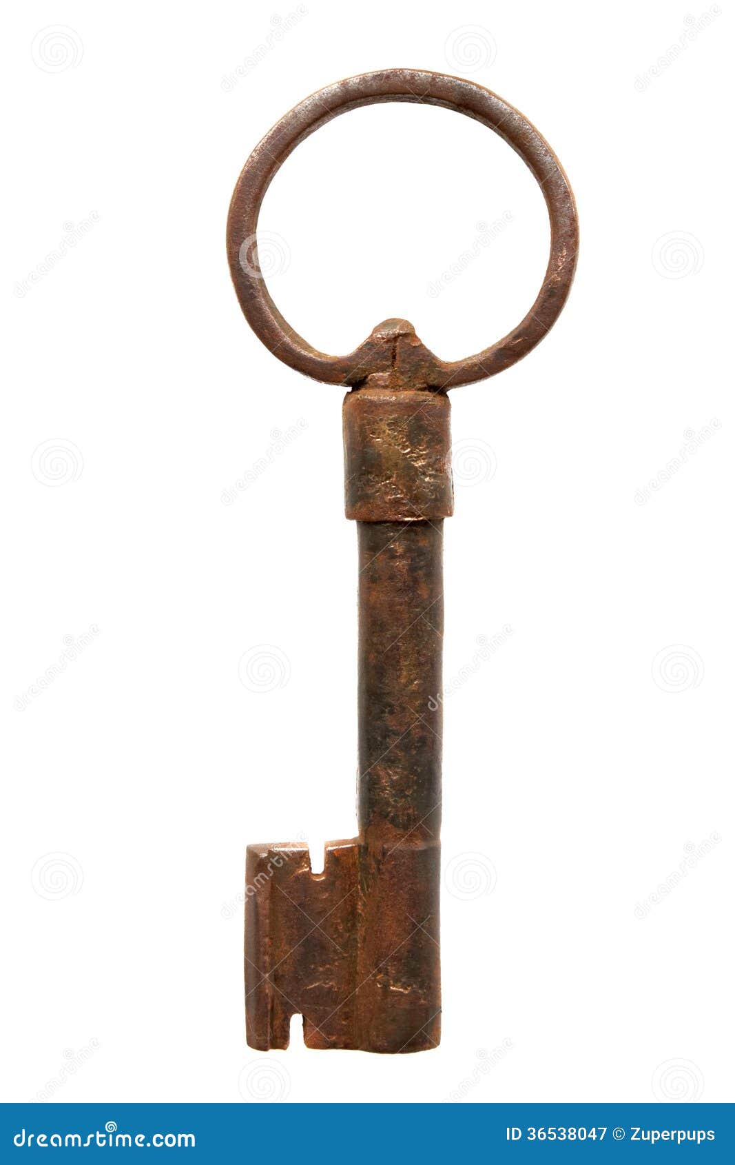 Medieval iron key stock image. Image of wall, isolated - 36538047