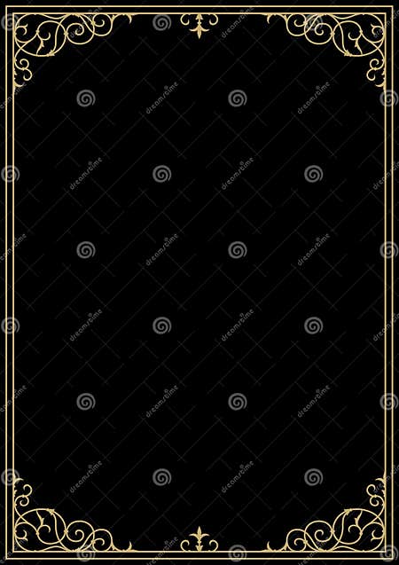 Medieval Iron Work Frame stock vector. Illustration of rococo - 68362907