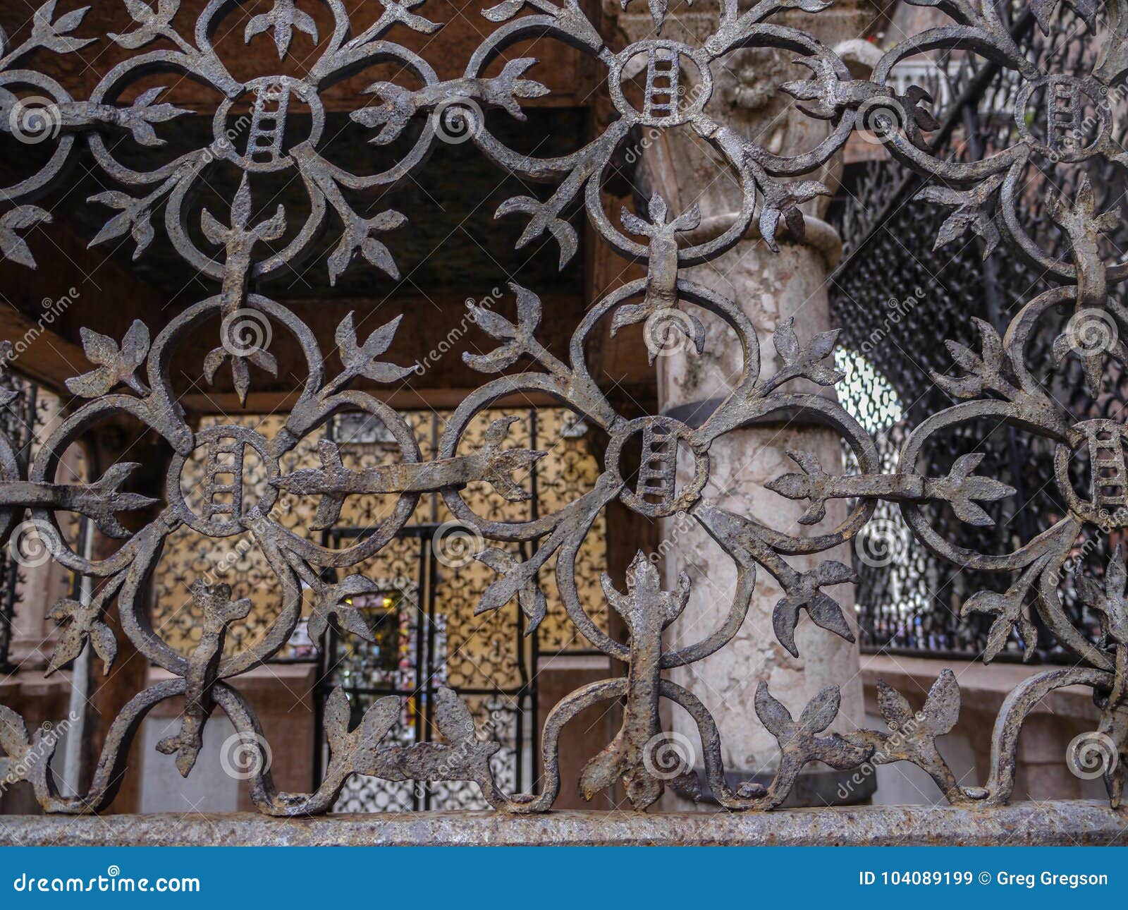 Medieval iron work stock image. Image of city, building - 104089199