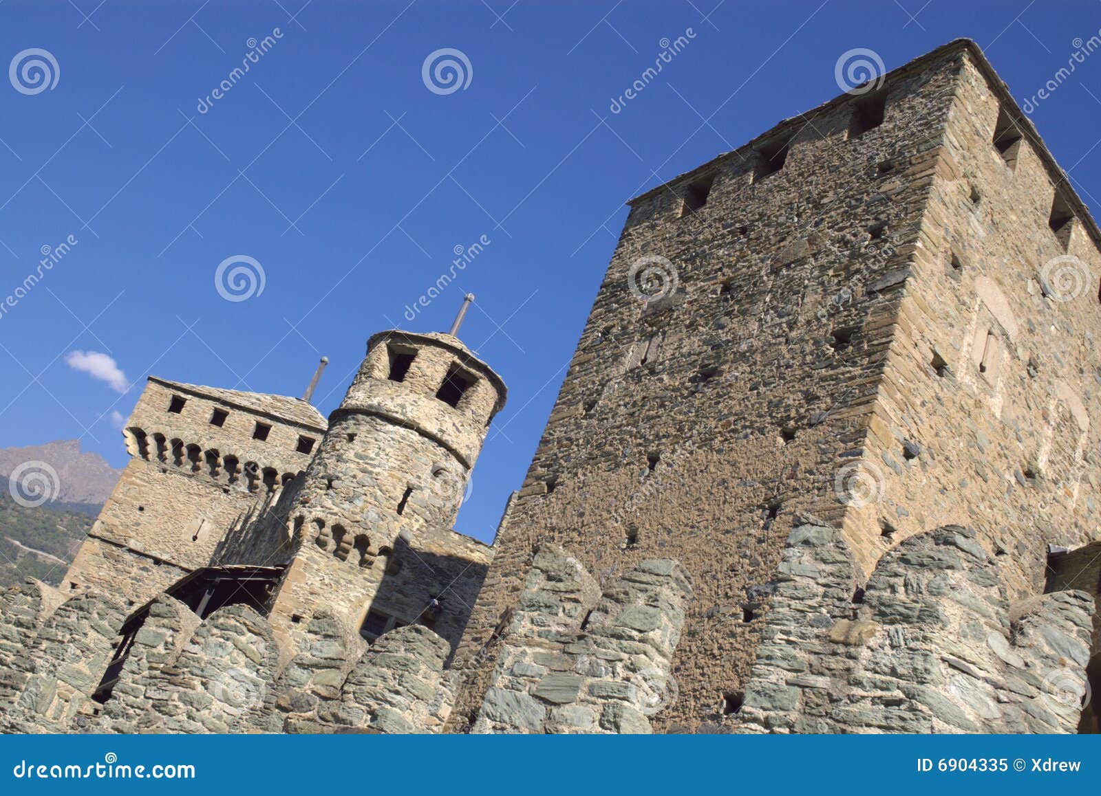 Medieval Italian castle stock image. Image of walls, fortified - 6904335
