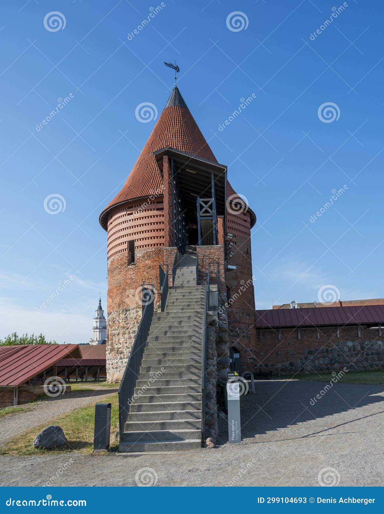 Medieval Kaunas Castle in the City of Kaunas Stock Image - Image of ...
