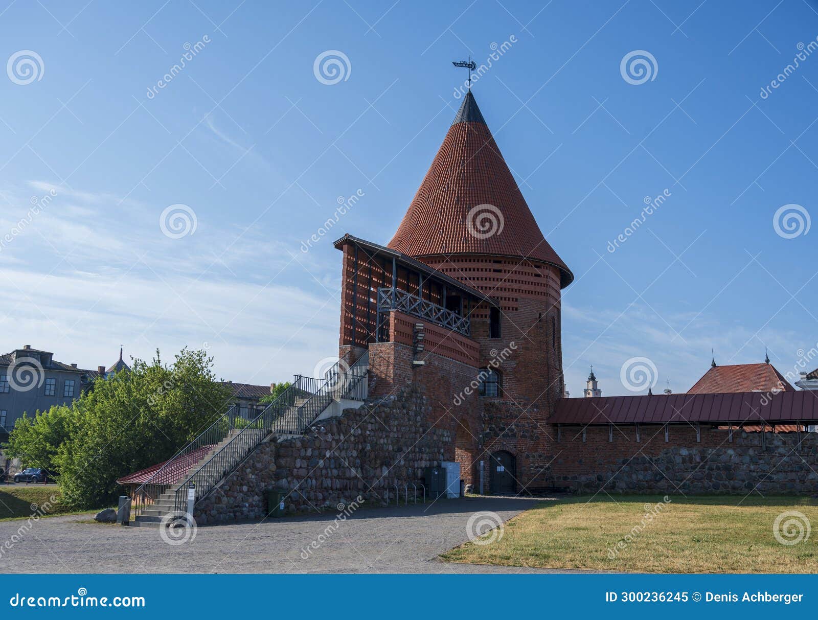Medieval Kaunas Castle in the City of Kaunas Stock Image - Image of ...