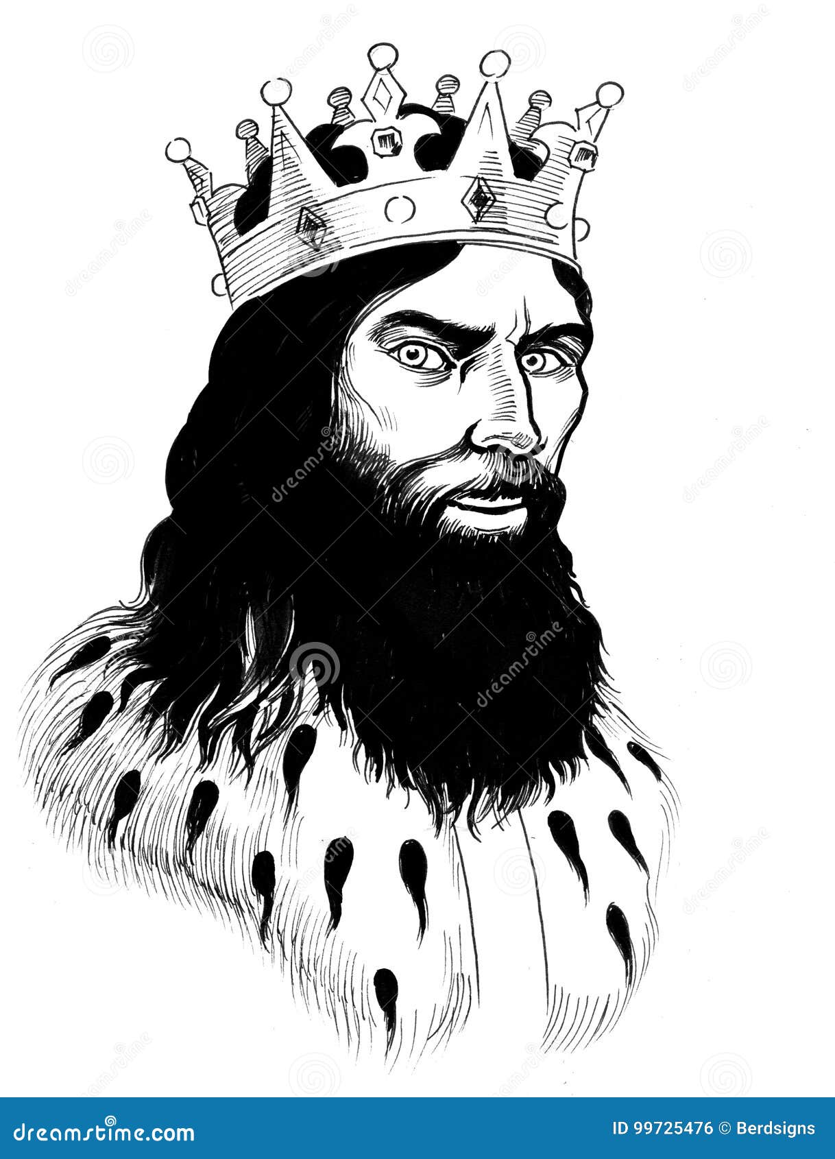 Medieval king stock illustration. Illustration of king - 99725476