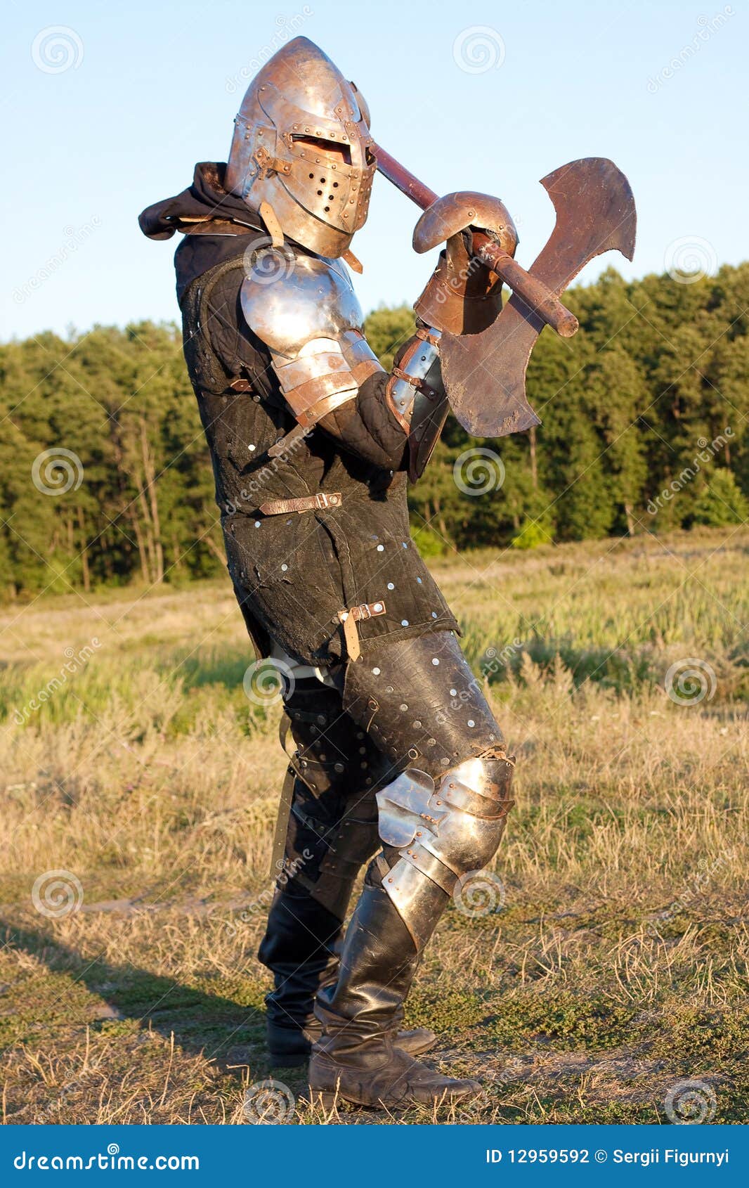 Medieval knight stock photo. Image of armor, middle, bodyguard - 12959592