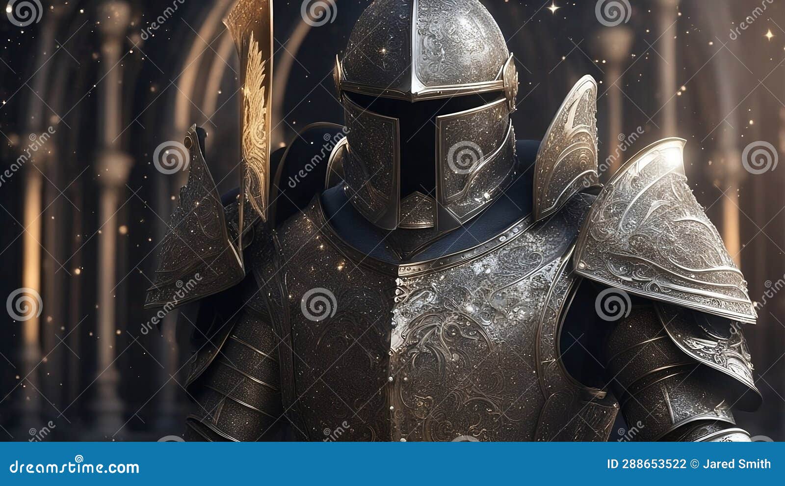 Medieval Knight Suite of Armor Armor Ai Created Stock Photo - Image of ...