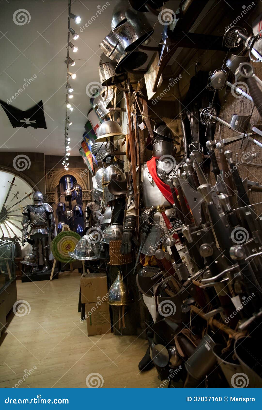 Medieval Knight Armor Weapons Swords Shop Photos - Free & Royalty-Free ...