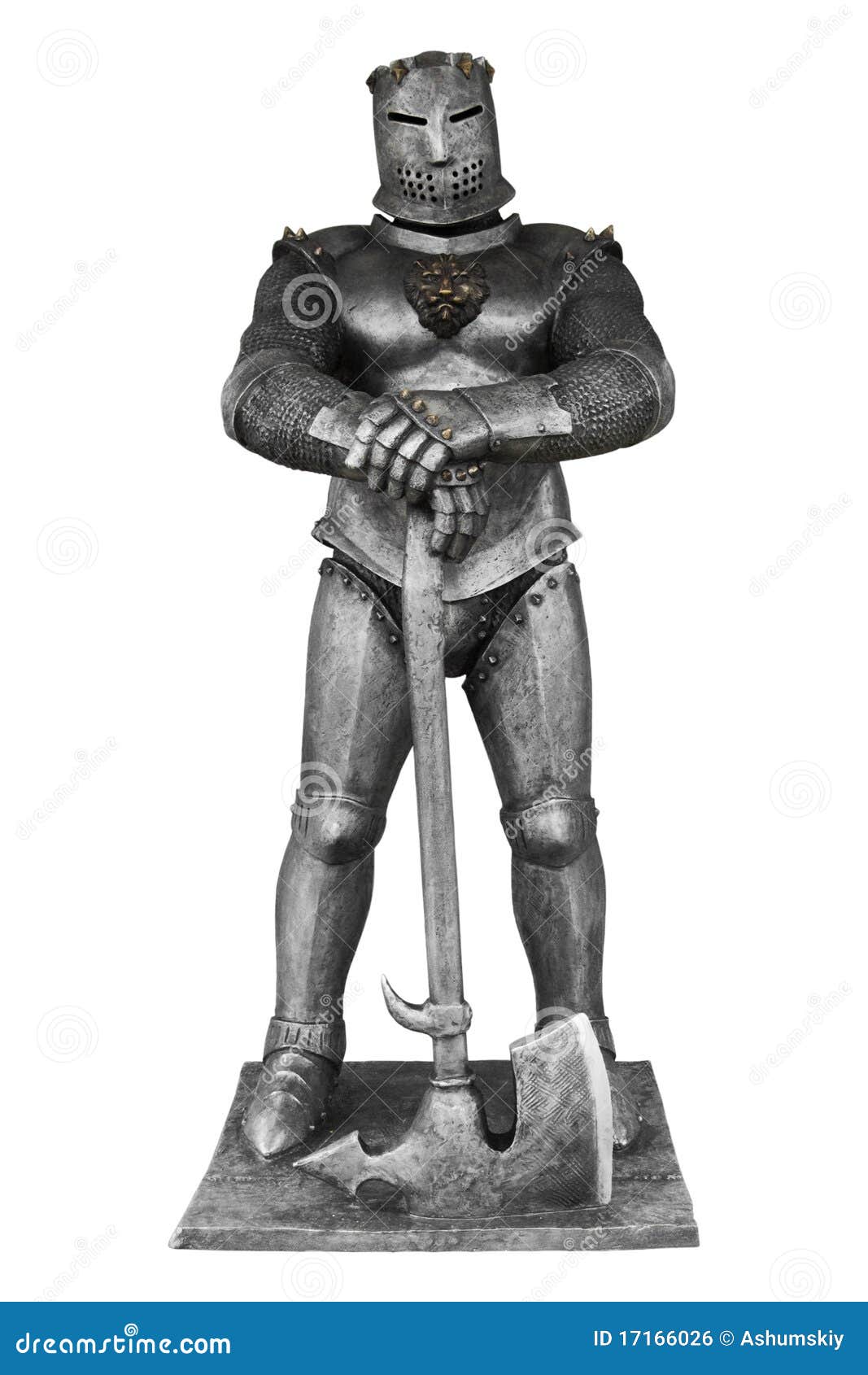 Medieval Knight with an Axe Stock Photo - Image of medieval, ancient ...