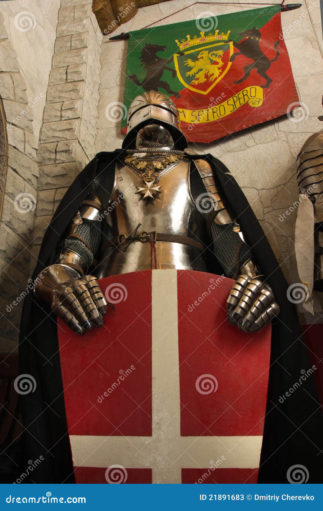 Knight Crusader With Armor Royalty-Free Stock Photo | CartoonDealer.com ...