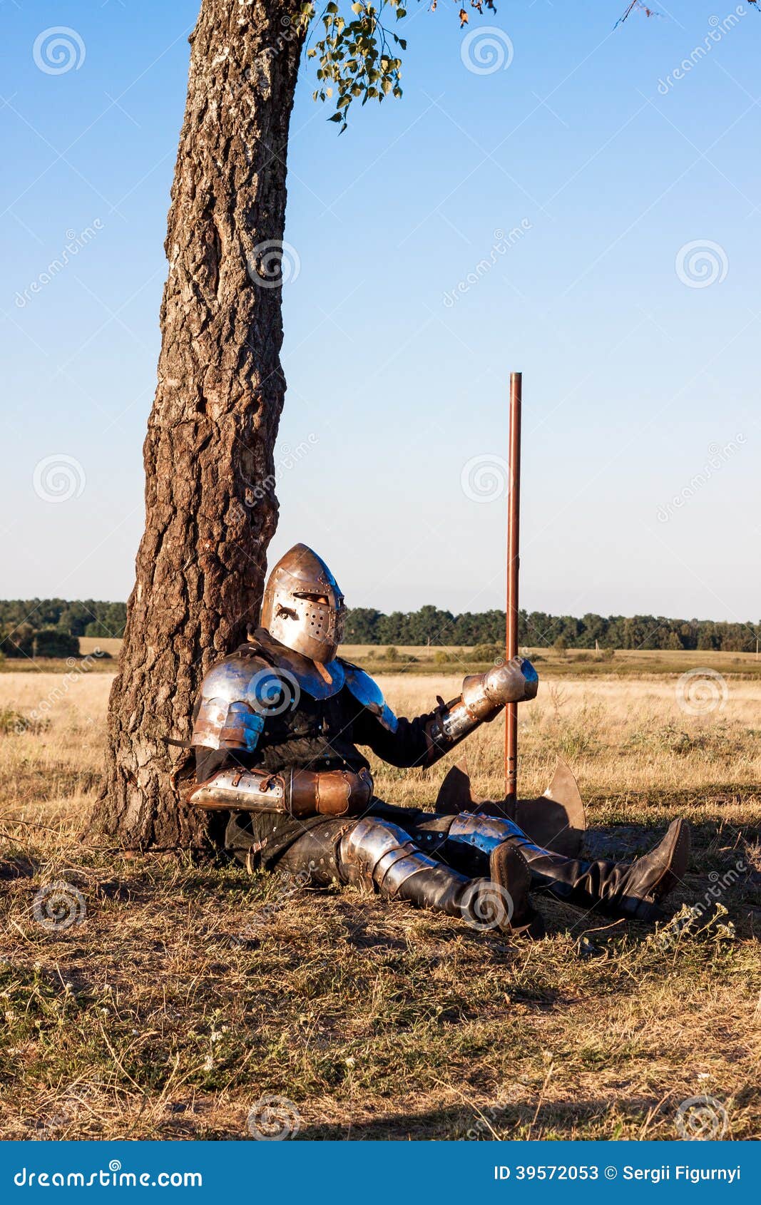 Medieval knight stock image. Image of helmet, ancient - 39572053