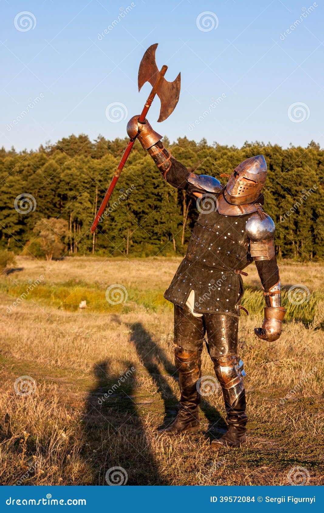 Medieval knight stock photo. Image of horizontal, body - 39572084