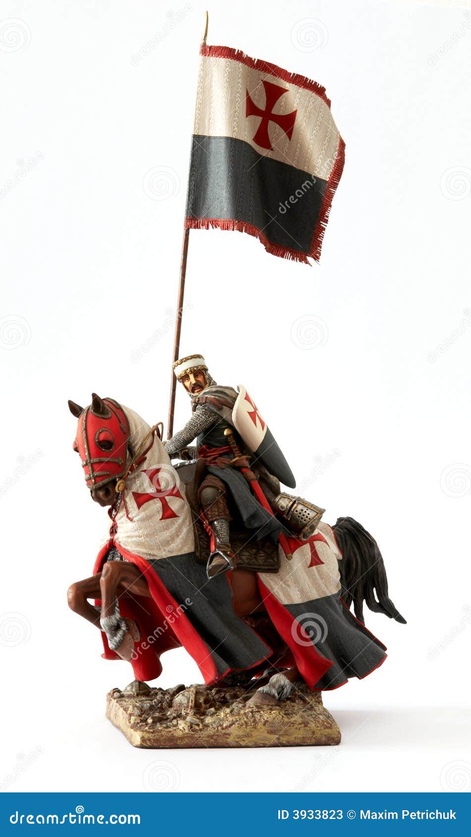 Medieval knight figurine stock image. Image of king, european - 3933823
