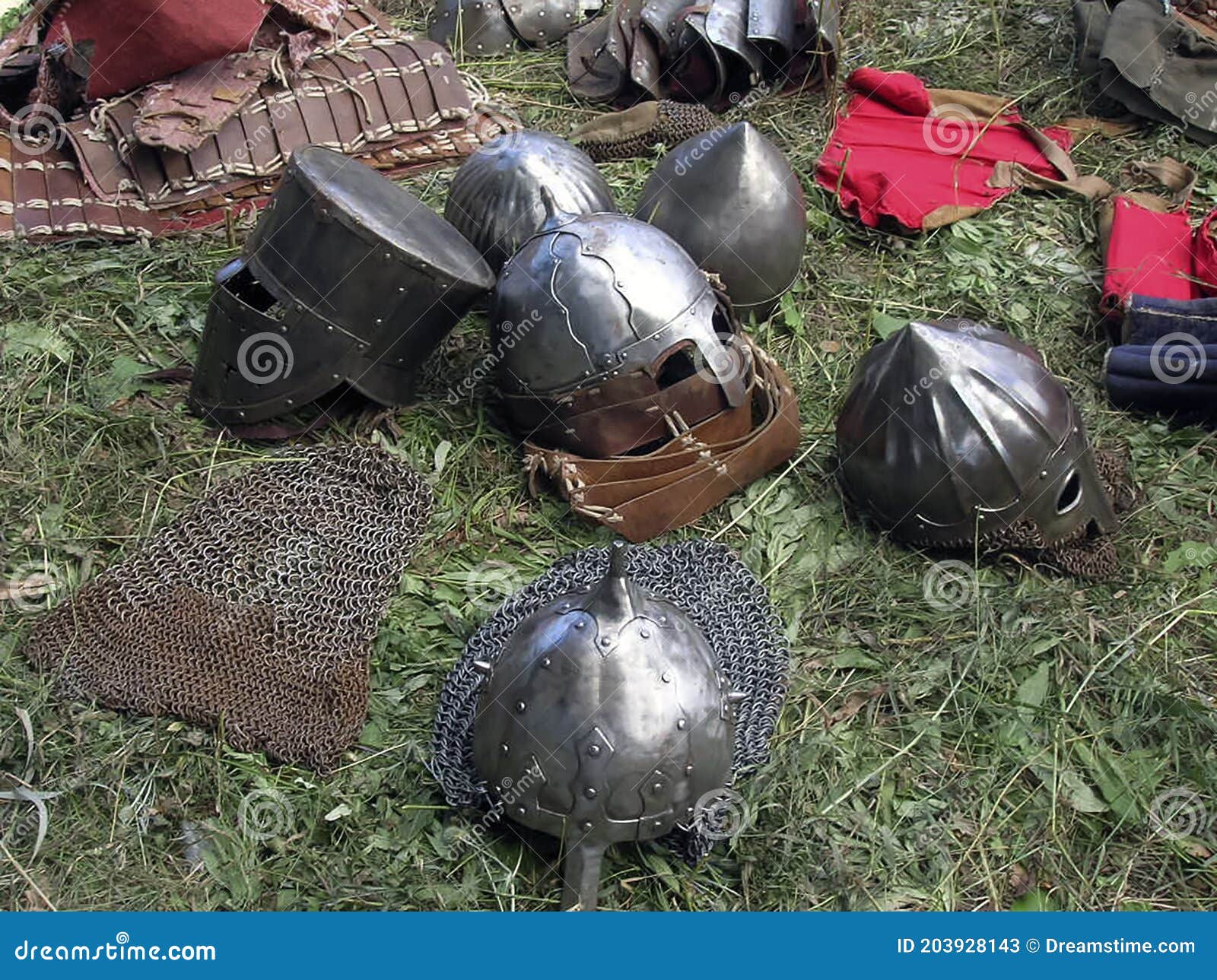 Medieval knight helmet stock image. Image of medieval - 203928143