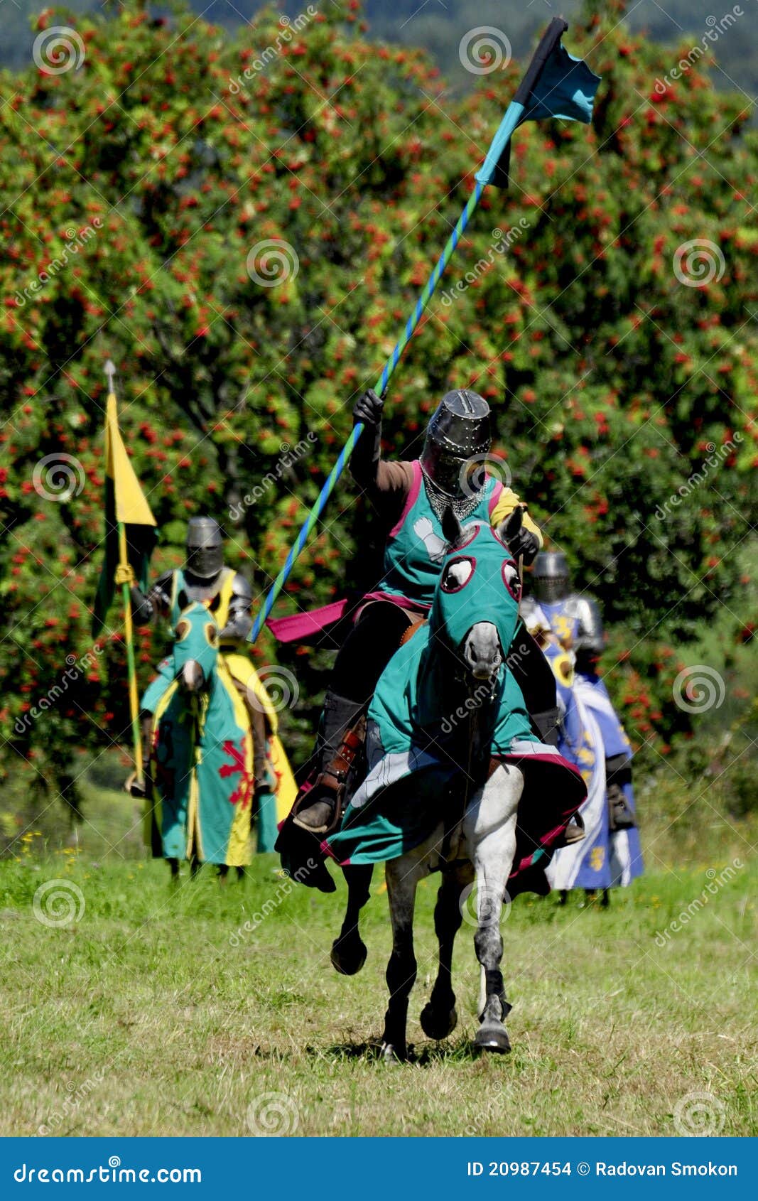Medieval Knight on Horseback Stock Photo - Image of culture, fantasy ...