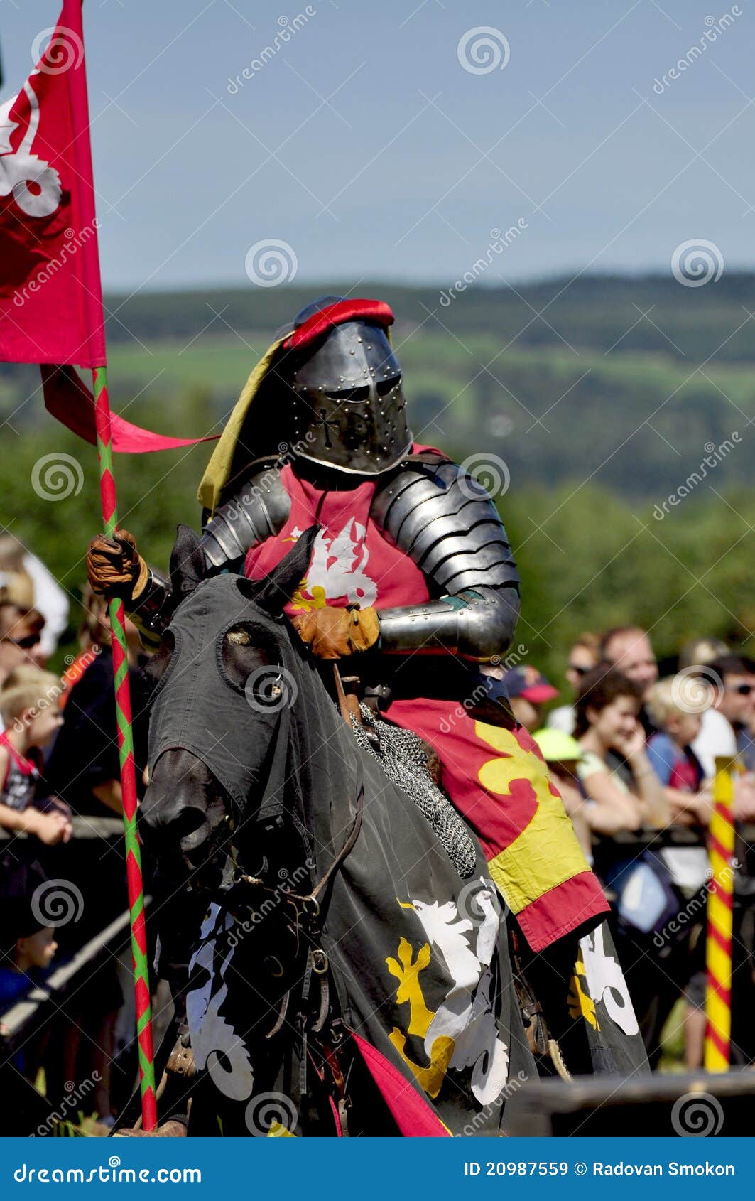 Medieval Knight On Horseback Stock Image - Image of fighter, fighting ...