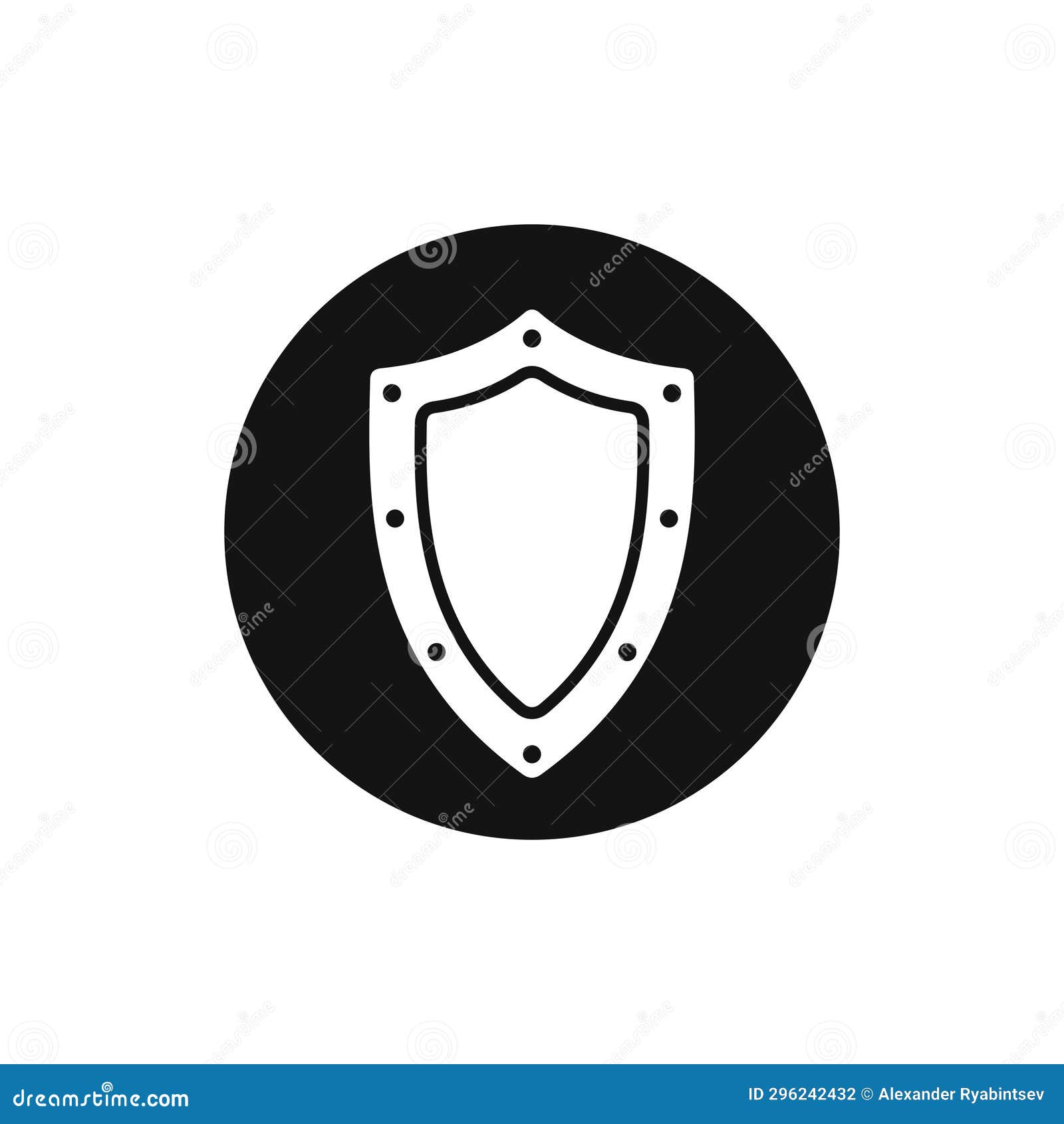 Medieval Shield Vector Icon Stock Illustration - Illustration of shield ...
