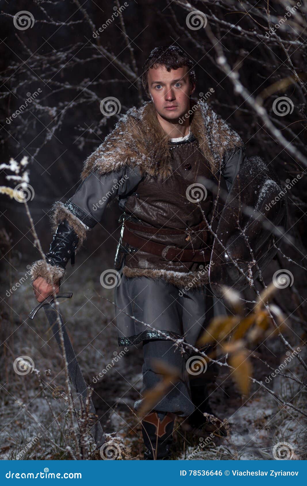 Medieval Knight with Sword in Armor As Style Game of Thrones in Stock ...