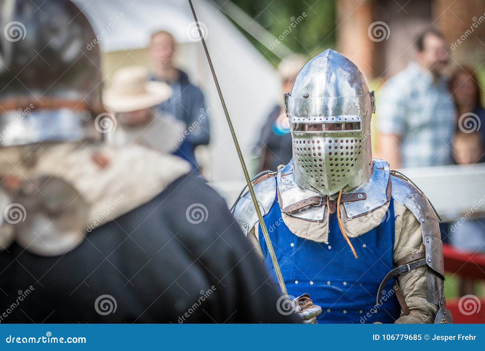 A Medieval Knight Swordfighting Editorial Image - Image of ...