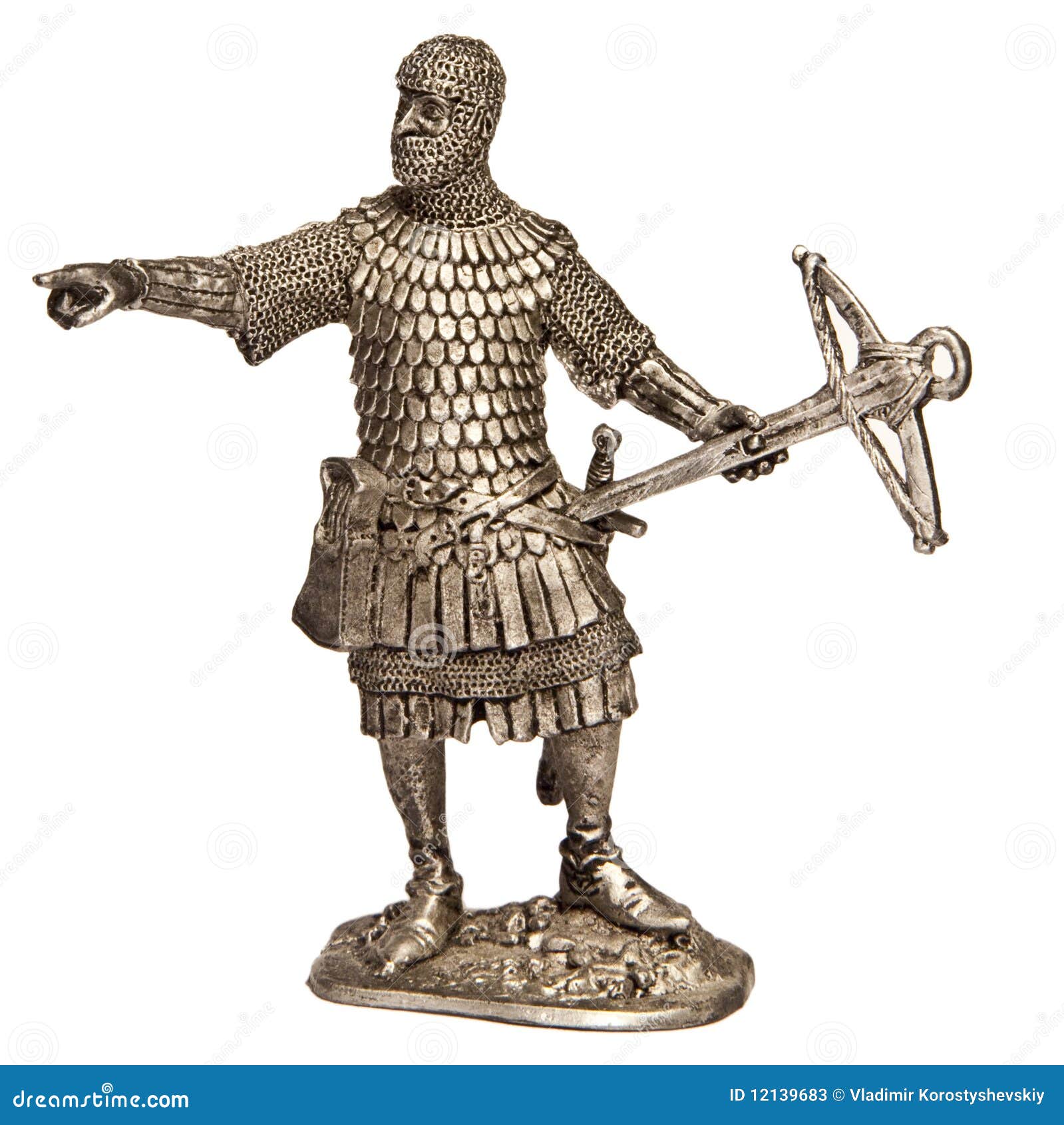 Medieval Knight Tin Soldier Stock Image - Image of metal, isolated ...