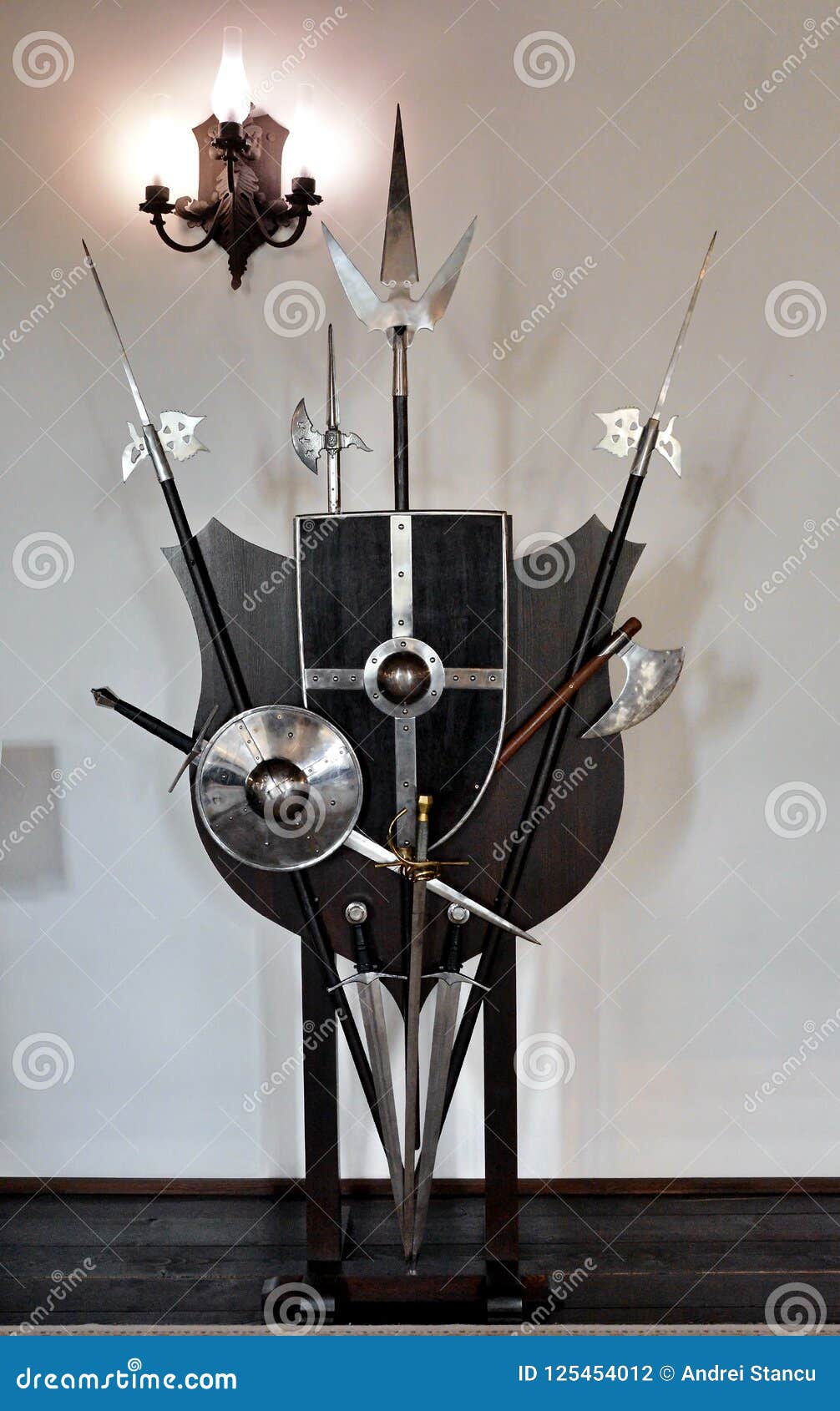 Medieval Knight Weapons stock photo. Image of battle - 125454012