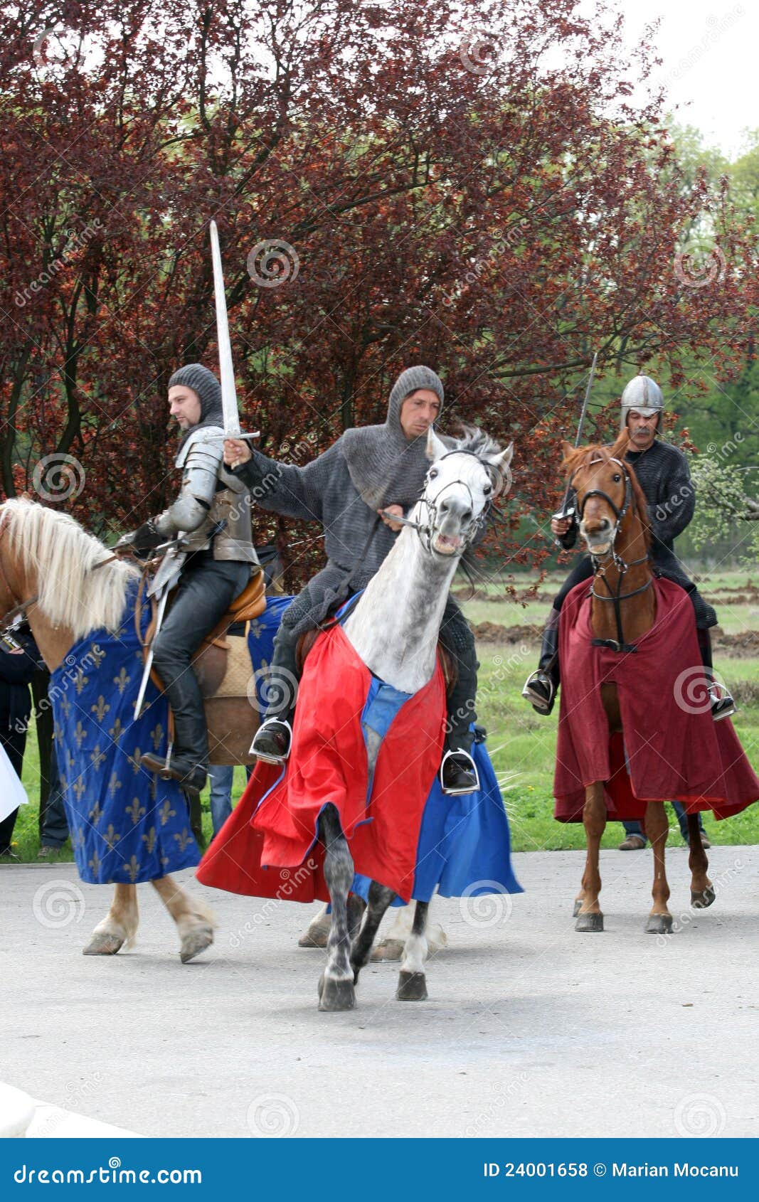Medieval knights editorial stock photo. Image of chivalrous - 24001658