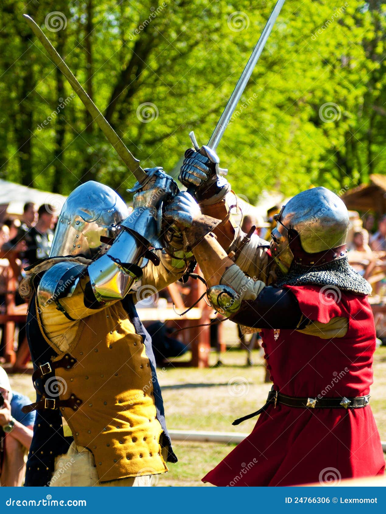 Medieval knights in battle stock photo. Image of battle - 24766306