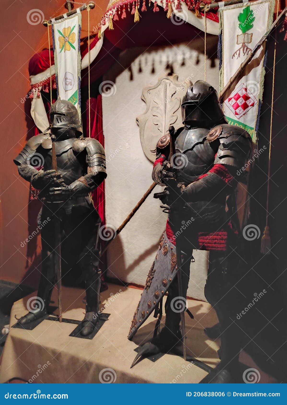 Medieval Knights with Swords Stock Photo - Image of screenshot, swords ...