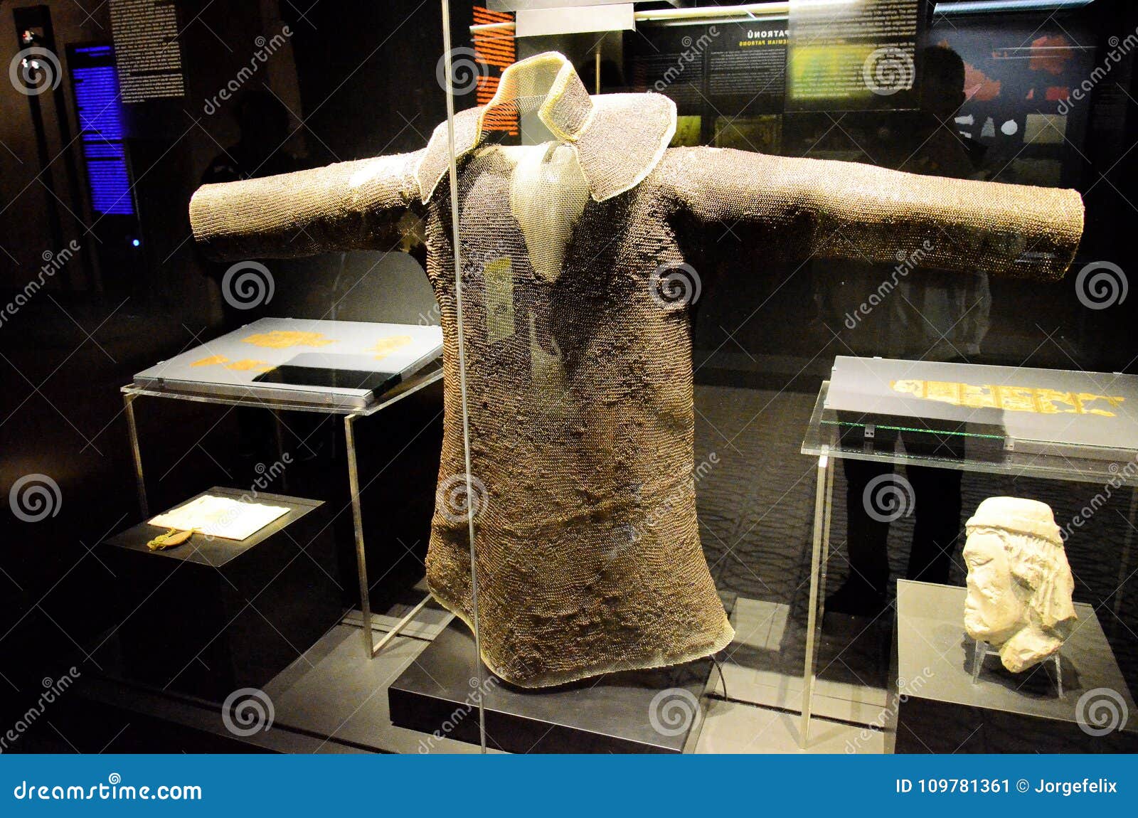 Medieval knitted mail editorial photo. Image of object - 109781361