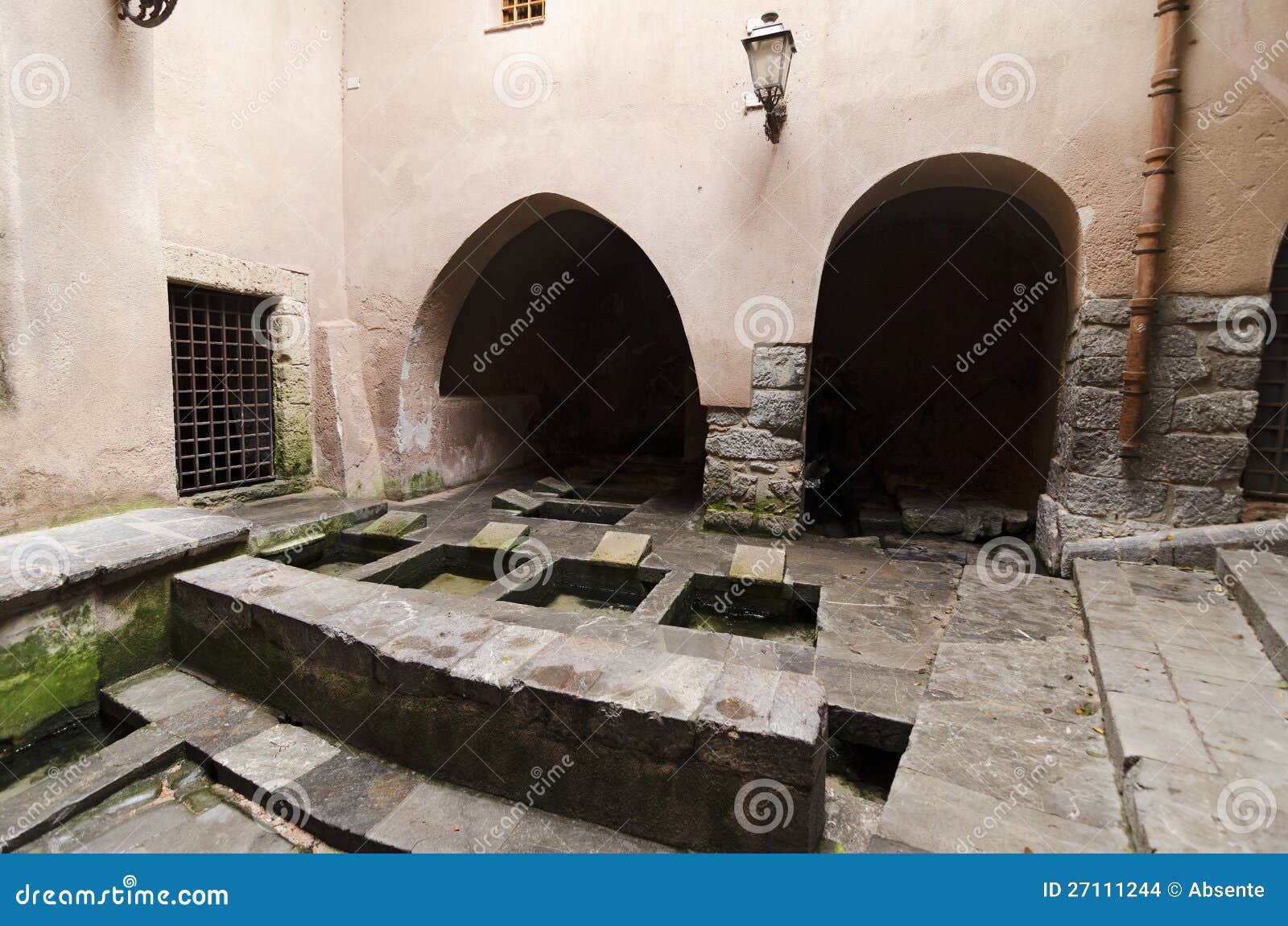Medieval Laundry stock photo. Image of public, sink, italy - 27111244