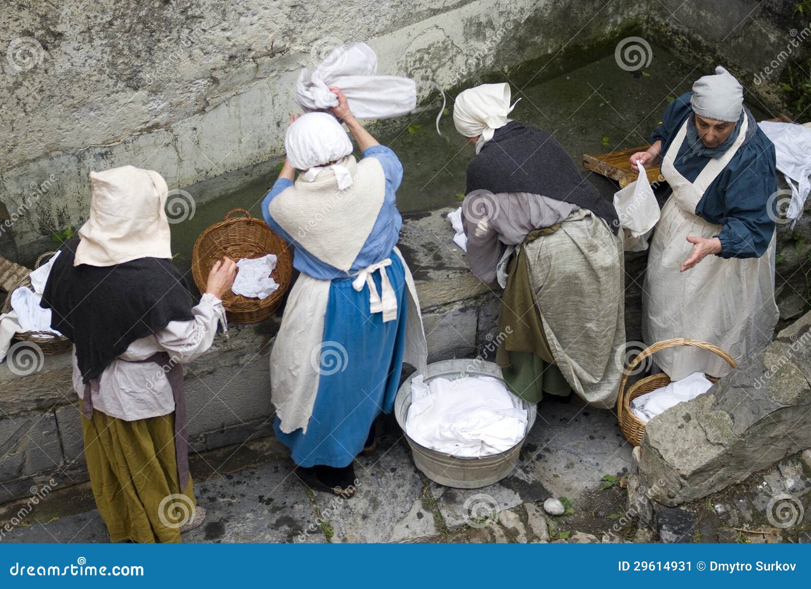 Medieval laundry editorial photo. Image of history, historical - 29614931