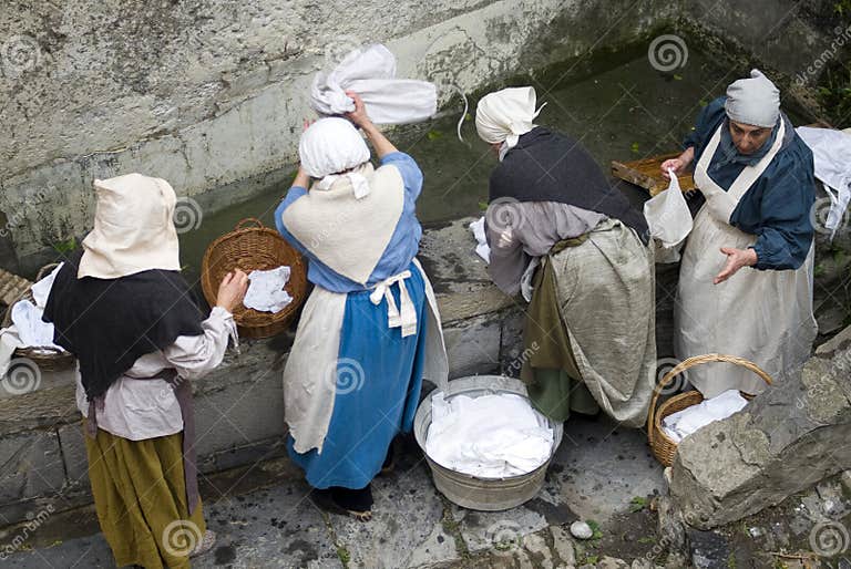 Medieval laundry editorial photo. Image of history, historical - 29614931