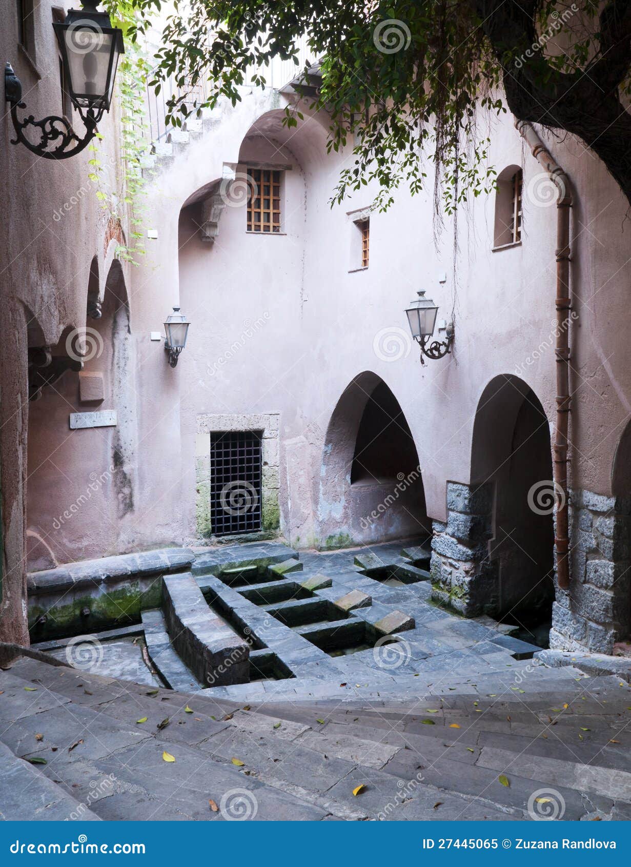 Medieval Laundry, Cefalu stock image. Image of cefalu - 27445065