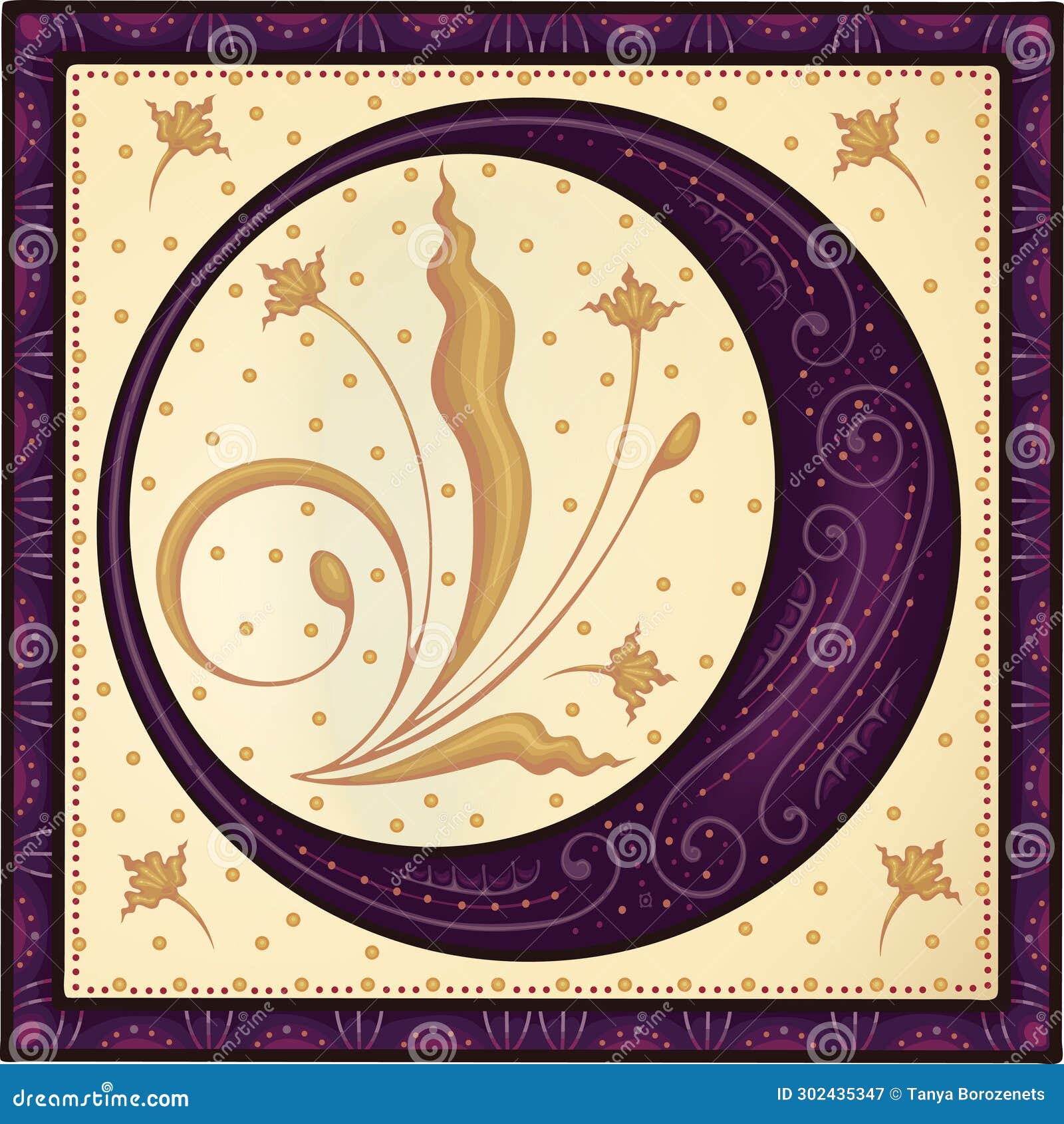 Medieval Letter O.Initial.Alphabet.Font. Stock Vector - Illustration of ...