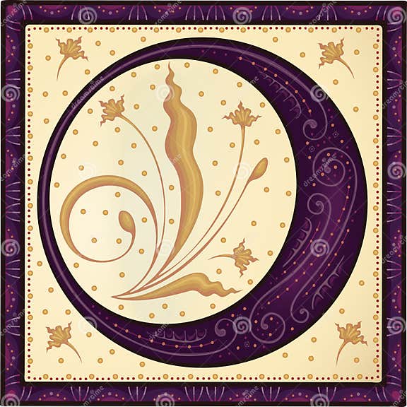 Medieval Letter O.Initial.Alphabet.Font. Stock Vector - Illustration of ...