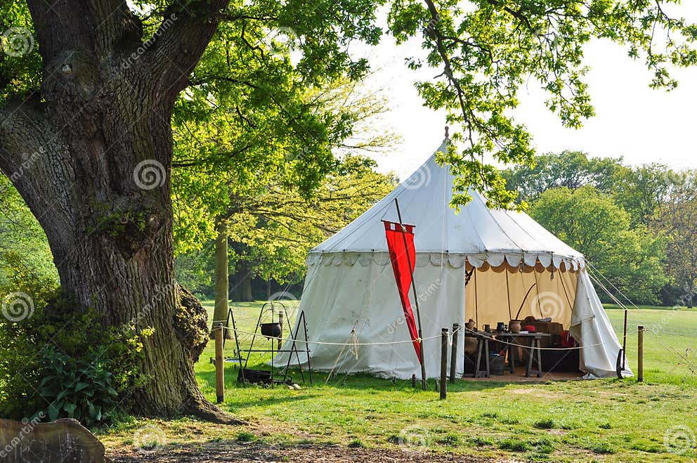 Medieval lifestyle Marquee editorial stock image. Image of leisure ...