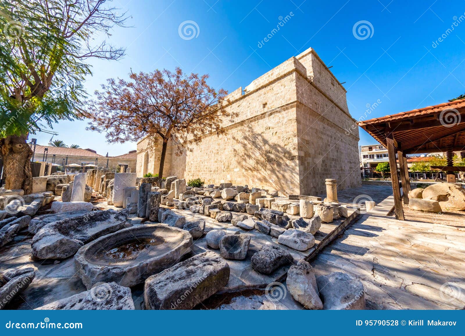 The Medieval Limassol Castle. Cyprus Stock Photo - Image of historical ...