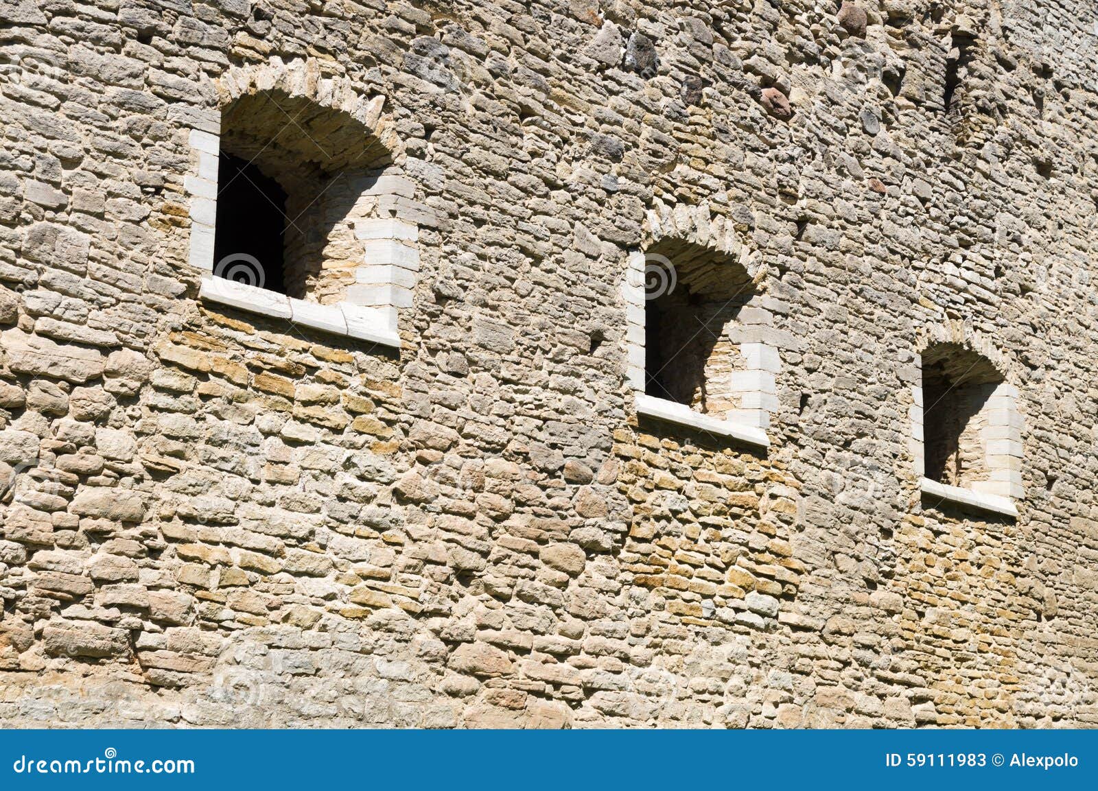 Medieval Limestone Arches At Gellone Monastery, France, UNSECO Royalty ...