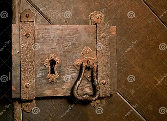 Medieval lock stock photo. Image of lock, rust, iron - 14390492