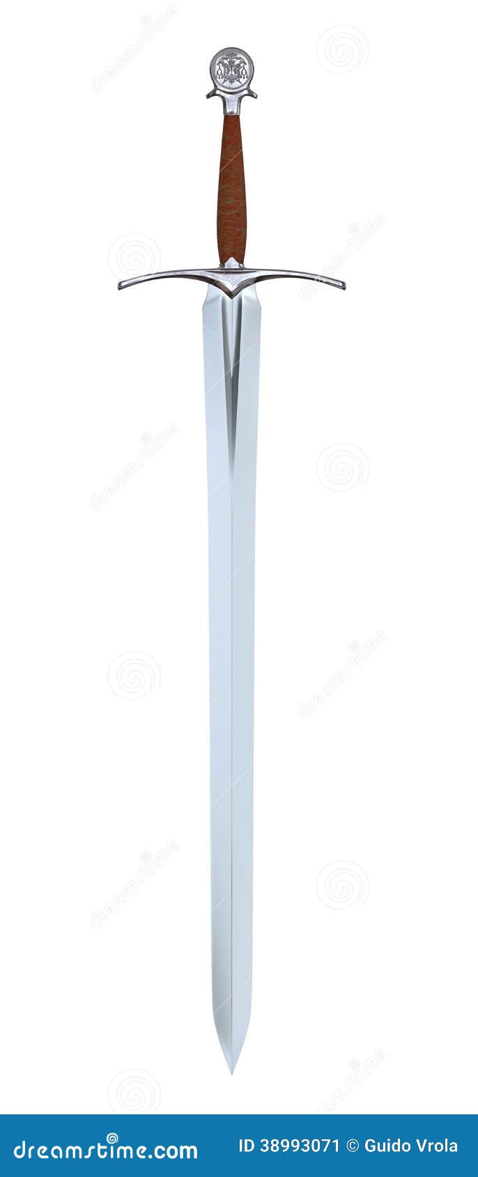 Medieval longsword stock illustration. Illustration of blade - 38993071